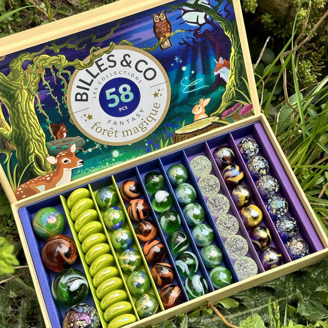 Taikametsä, iso – Billes & Co marmorikuulat – Lelukauppa Tingeling